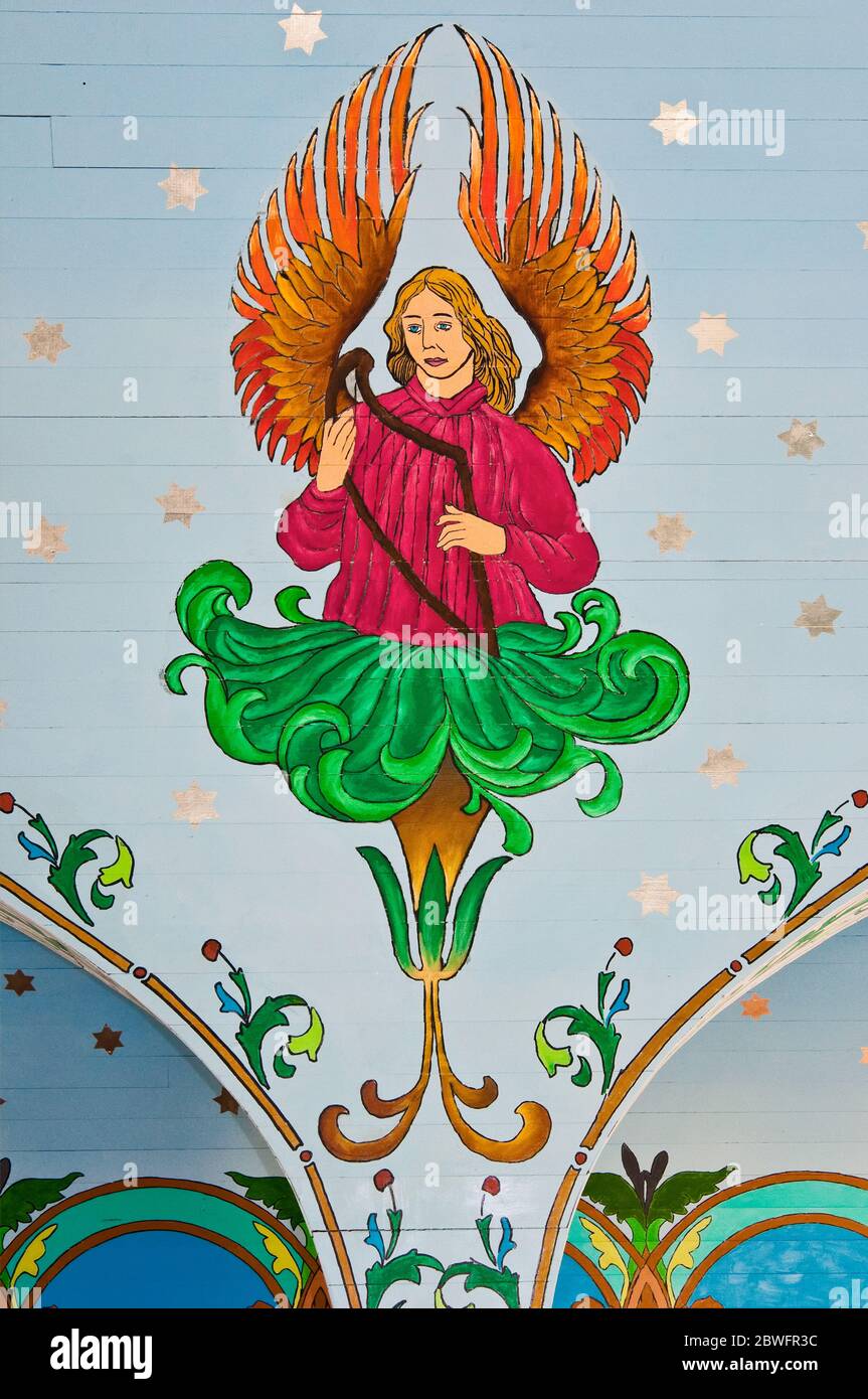 Ceiling Painting With Angel High Resolution Stock Photography and ...