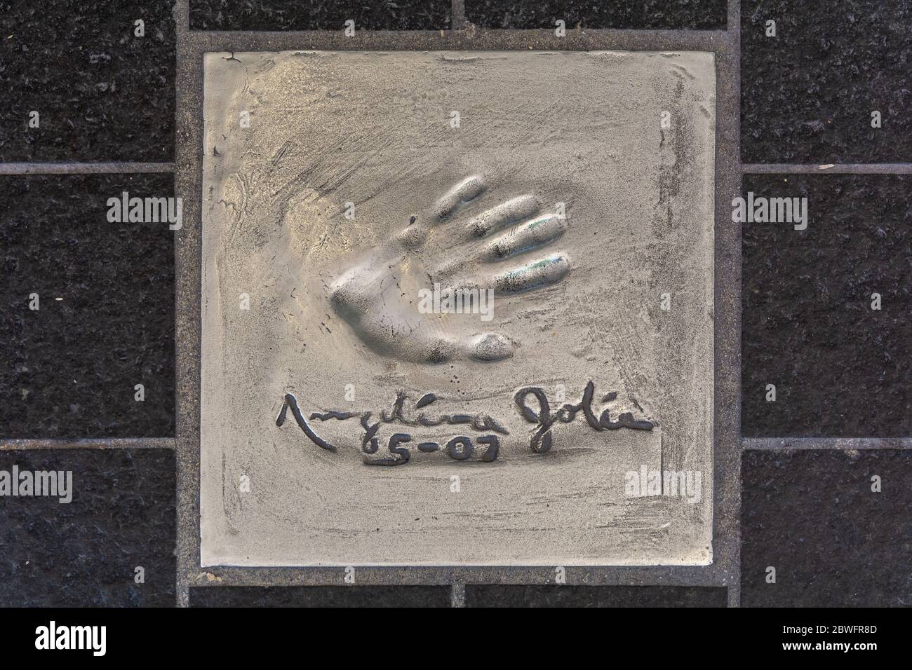 Famous handprints hi-res stock photography and images - Alamy