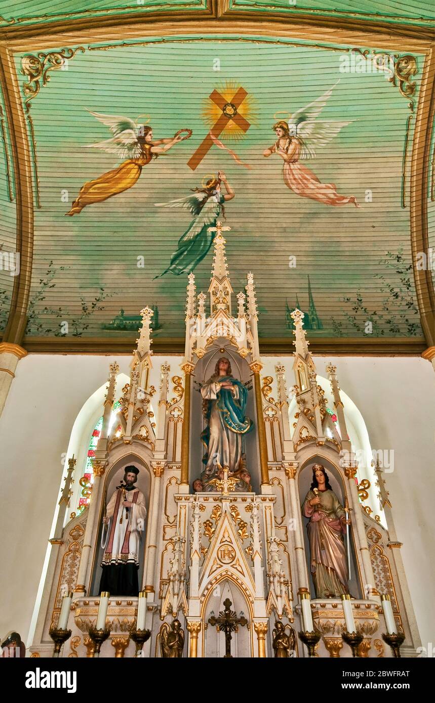 Painting by Gottfried Flurry at vault behind main altar of St Mary's ...