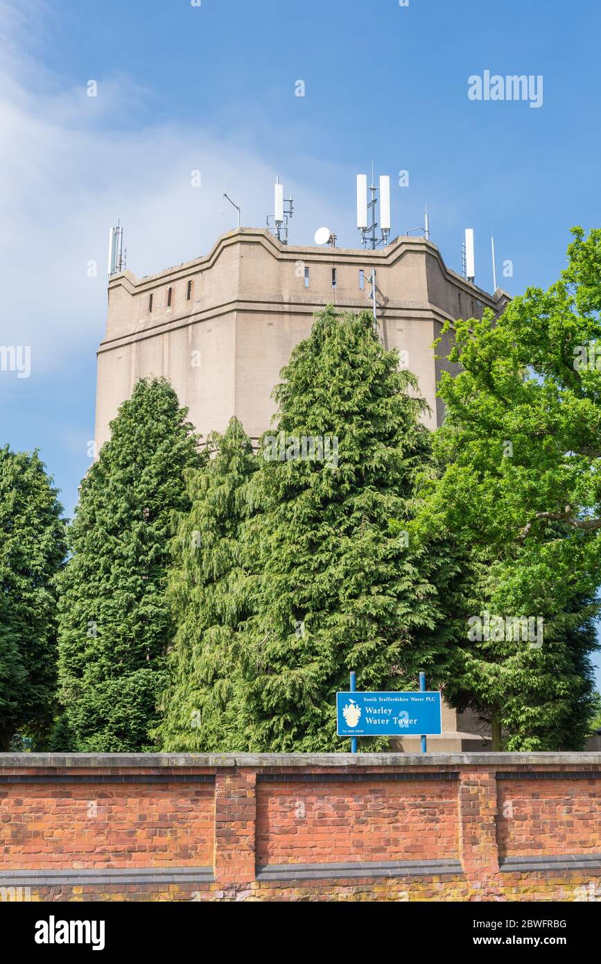 Warley Water Tower by Warley Woods in Smethwick, West Midlands was ...