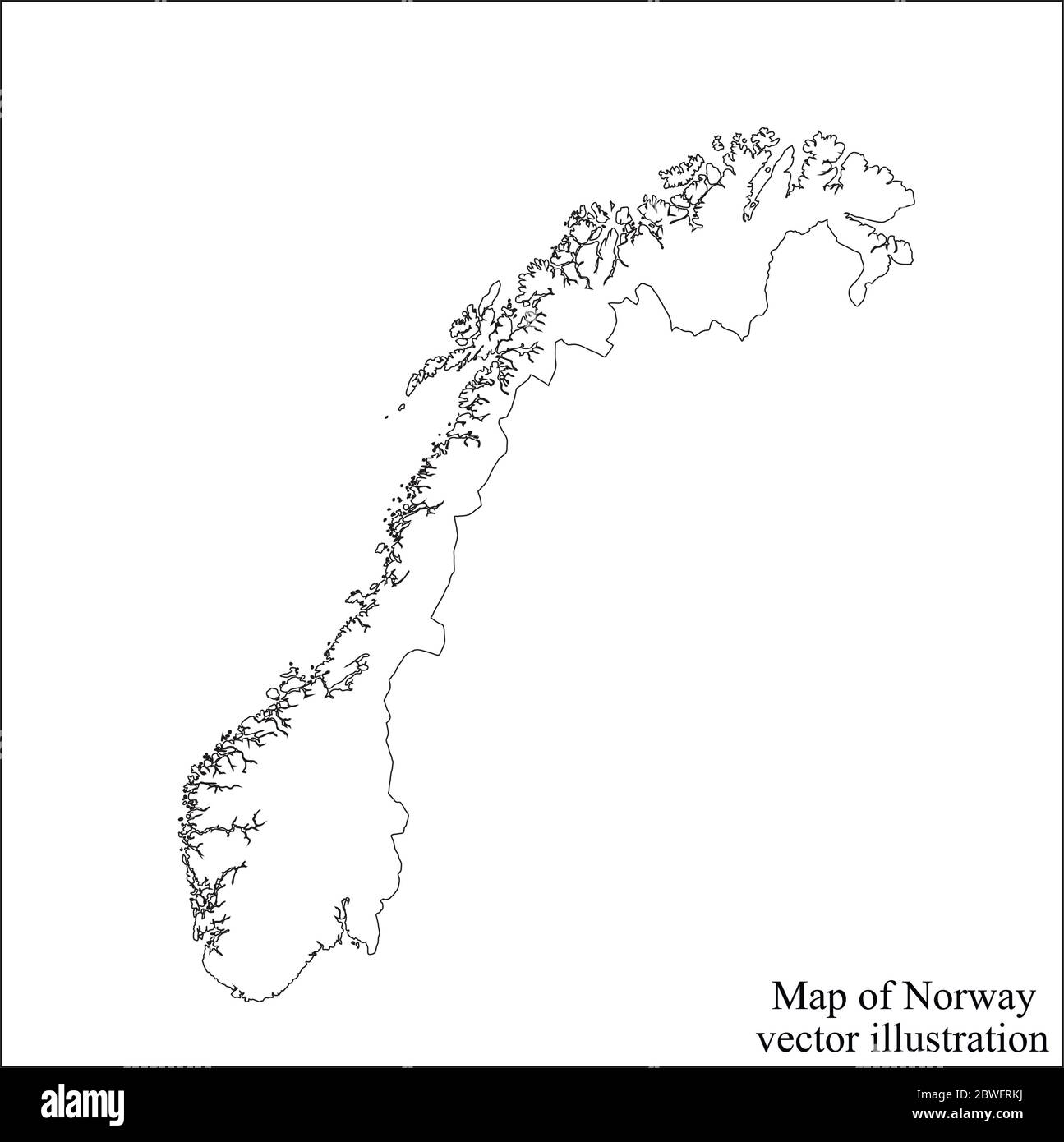 Map of Norway with flag. Norwegian infographic. Vector Stock Vector ...