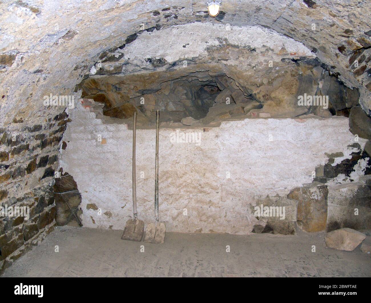 Colditz Castle - Schoss Colditz - The French Wine Cellar tunnel under ...