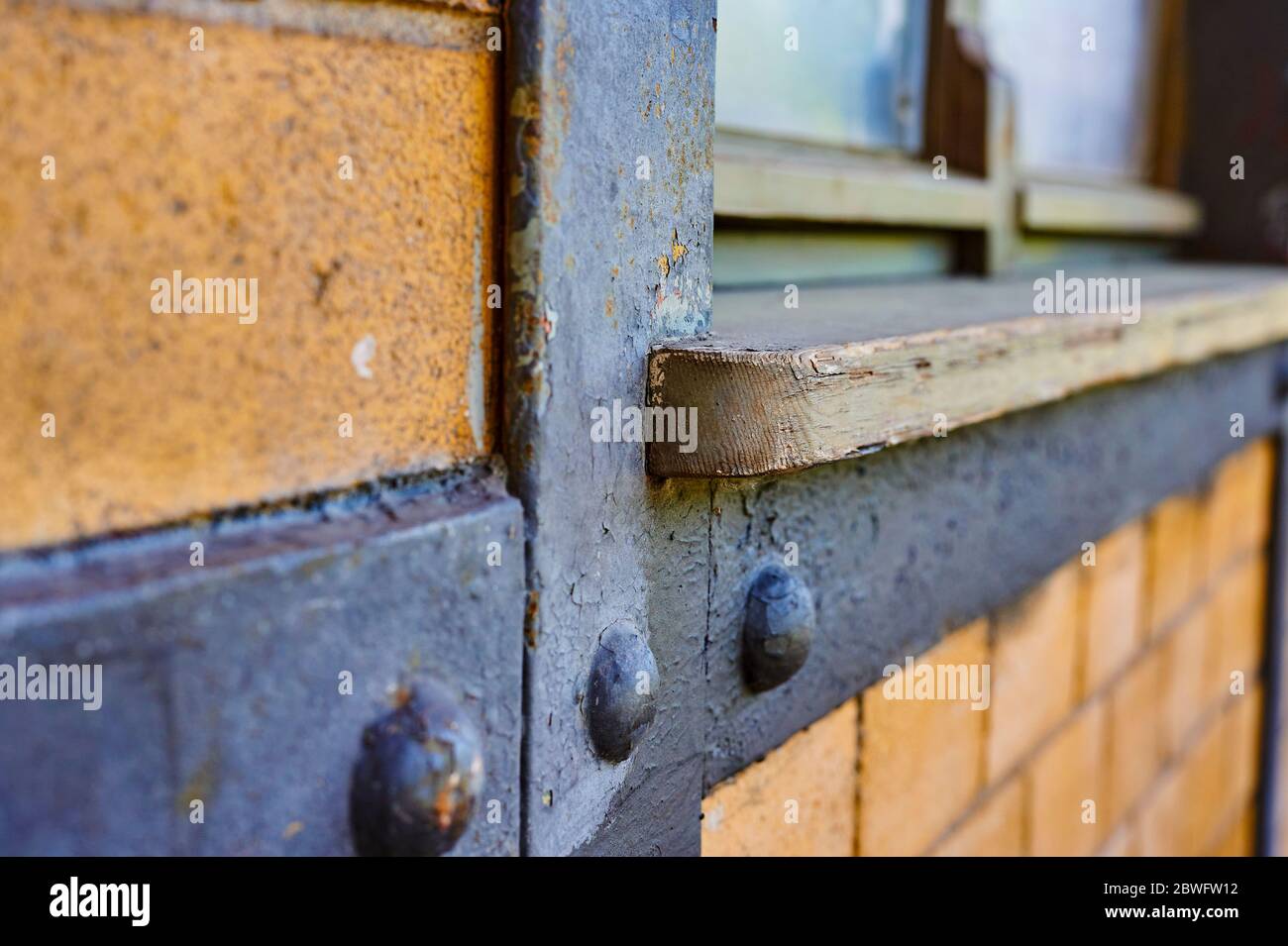 Details of a historic station building in Berlin, Germnany. You can see ...