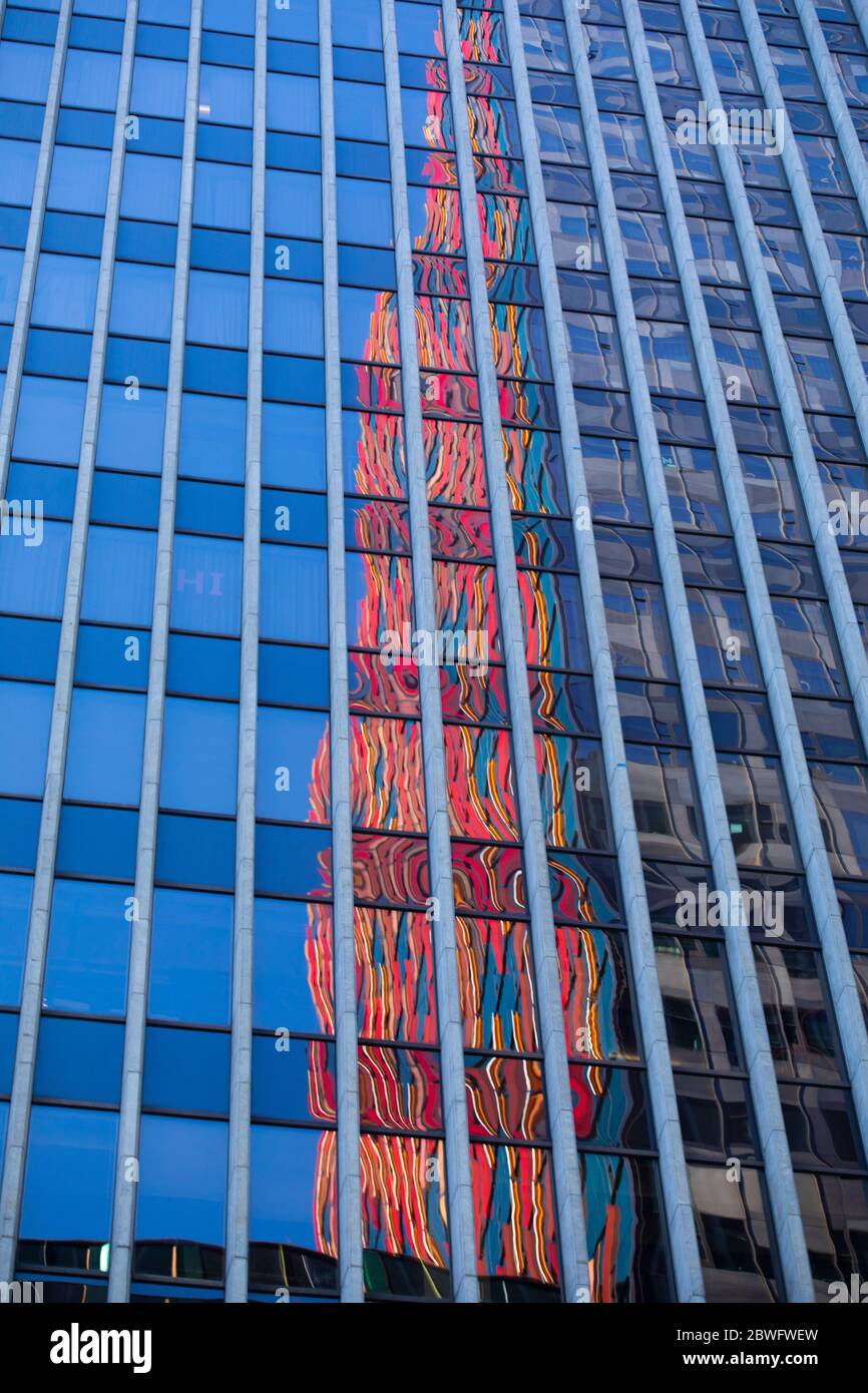 Windows of Amazon Tower I skyscraper, Seattle, Washington, USA Stock ...