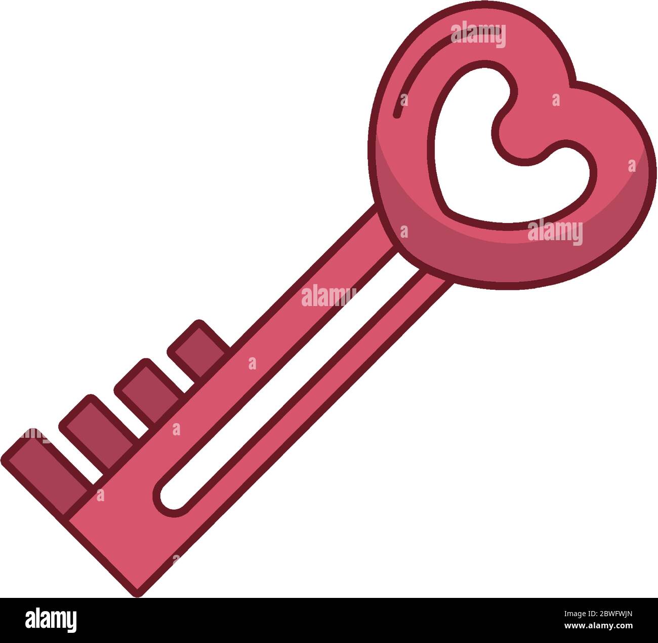 Love heart key vector design Stock Vector Image & Art - Alamy