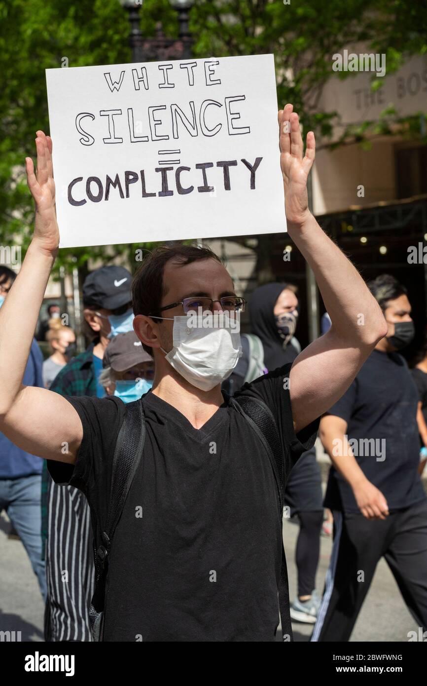 May 31, 2020. Boston, MA. Hundreds of protesters marched through the ...