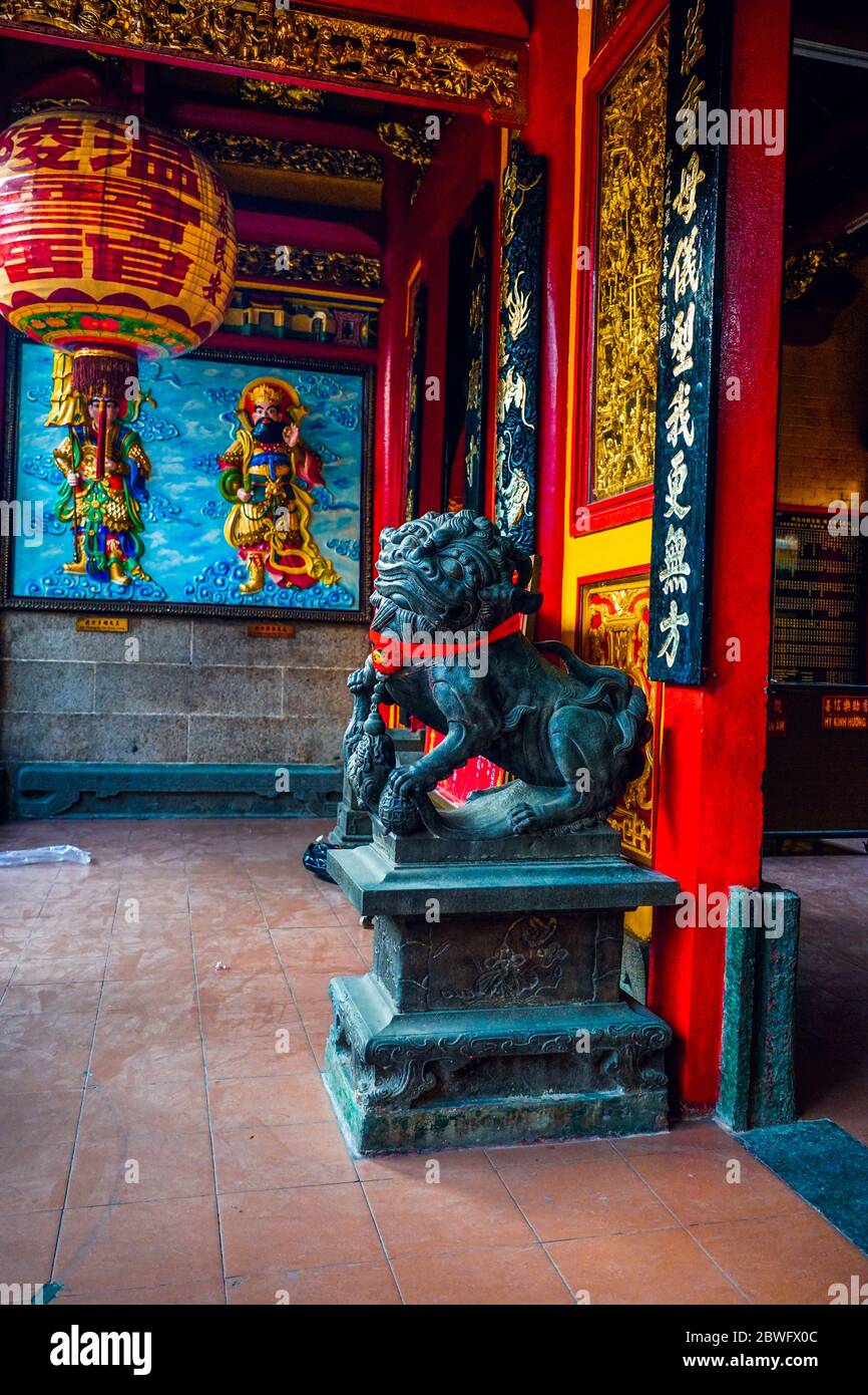 Ho Chi Minh City, Vietnam - JAN 11,2020: On Lang Temple (Hoi quan On ...
