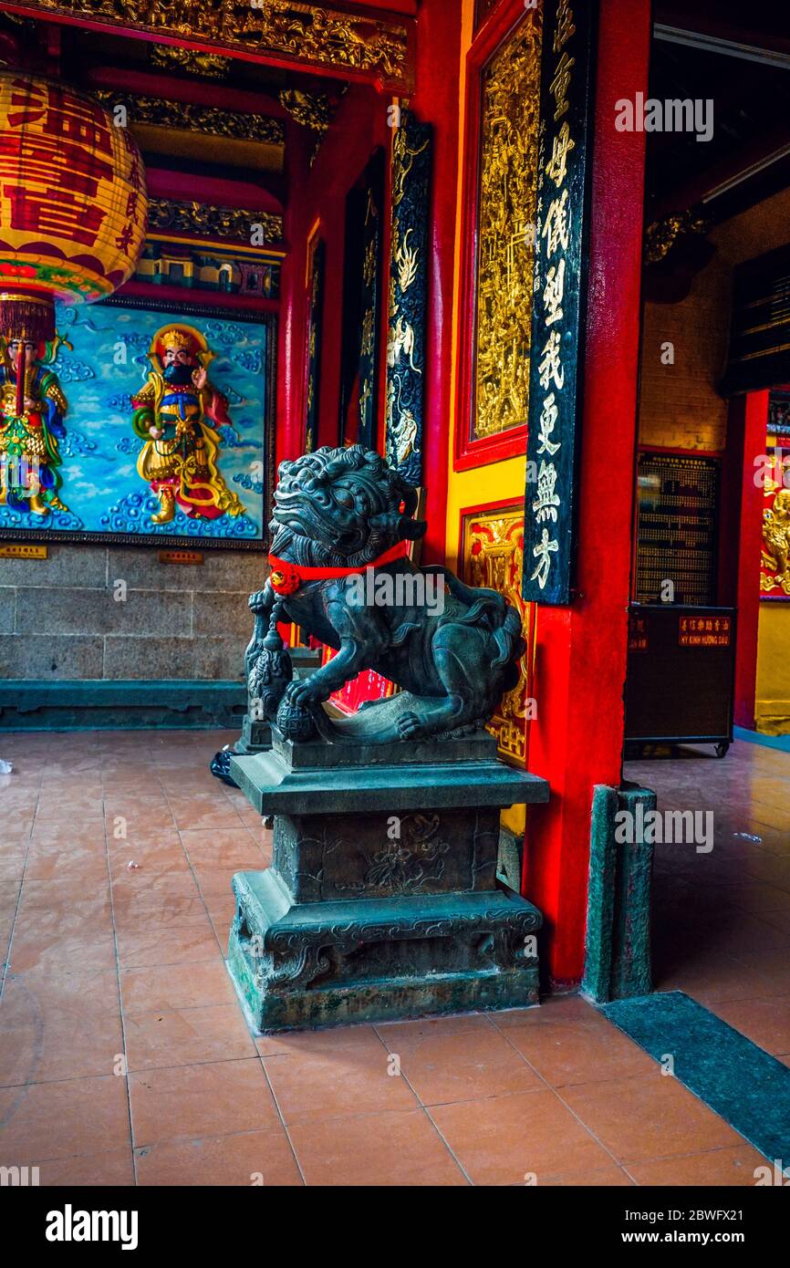 Ho Chi Minh City, Vietnam - JAN 11,2020: On Lang Temple (Hoi quan On ...