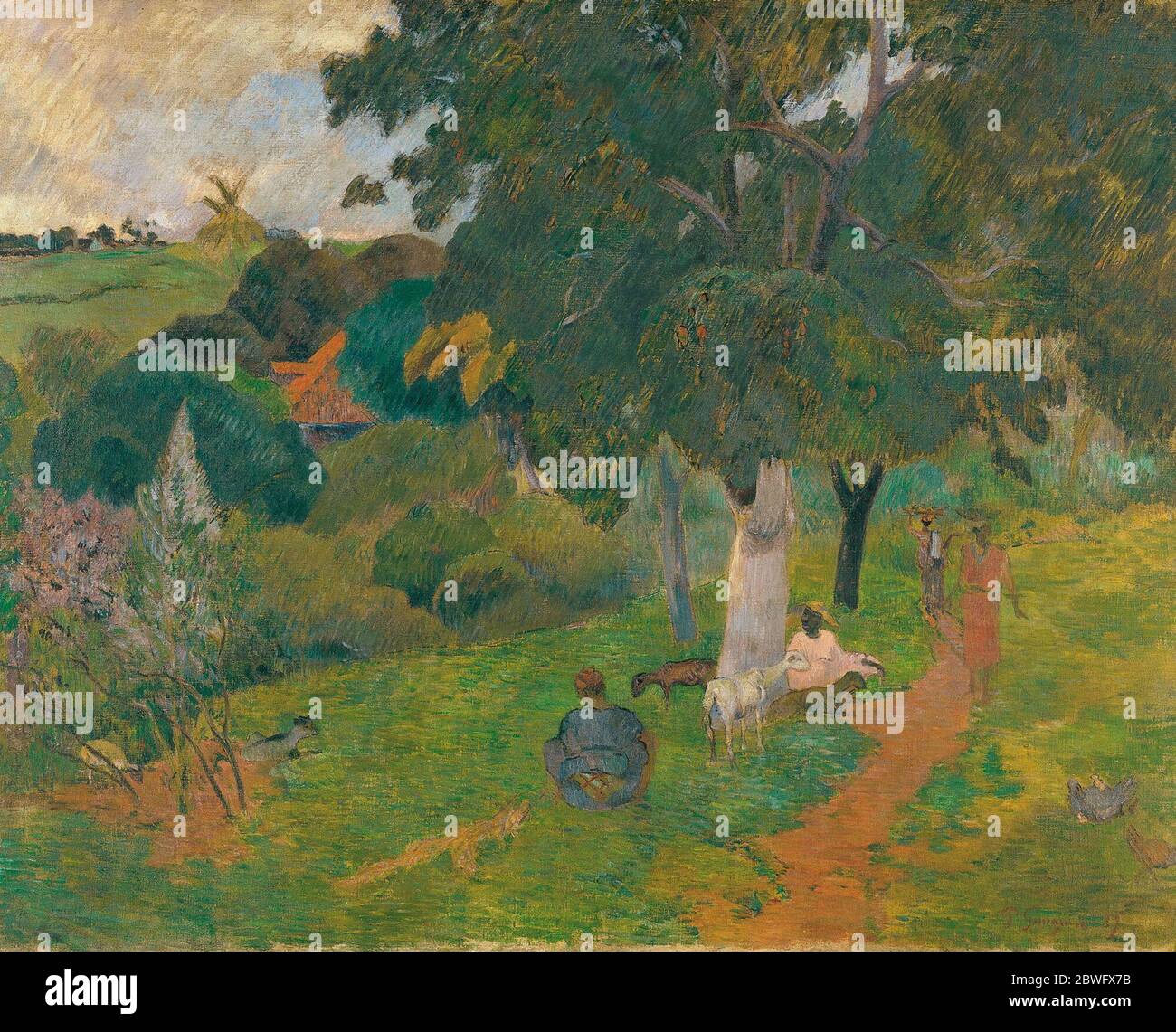 Vintage Paul Gauguin expressionistic painting artwork Stock Photo - Alamy