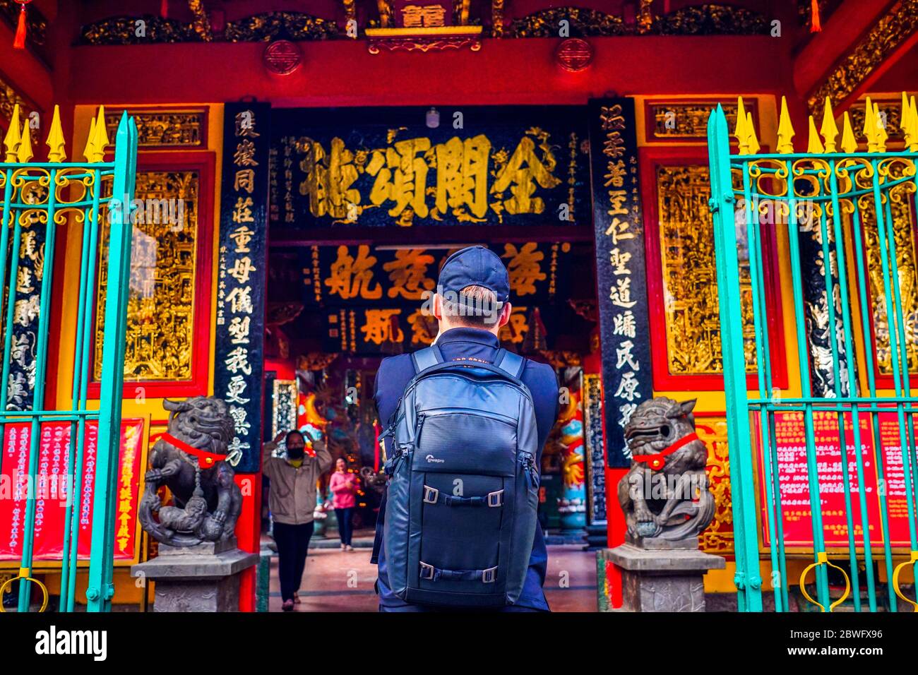 Ho Chi Minh City, Vietnam - JAN 11,2020: On Lang Temple (Hoi quan On ...