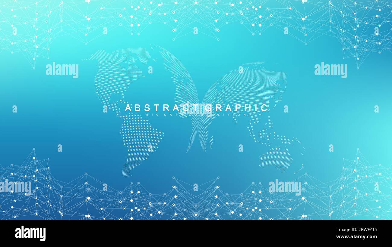 Big data visualization background. Graphic abstract background ...