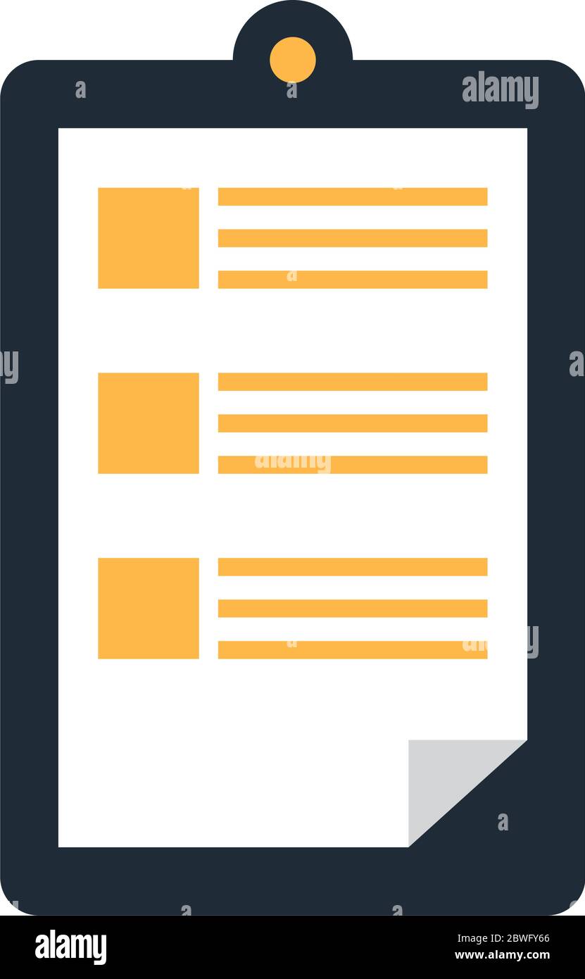 Isolated document paper vector design Stock Vector Image & Art - Alamy