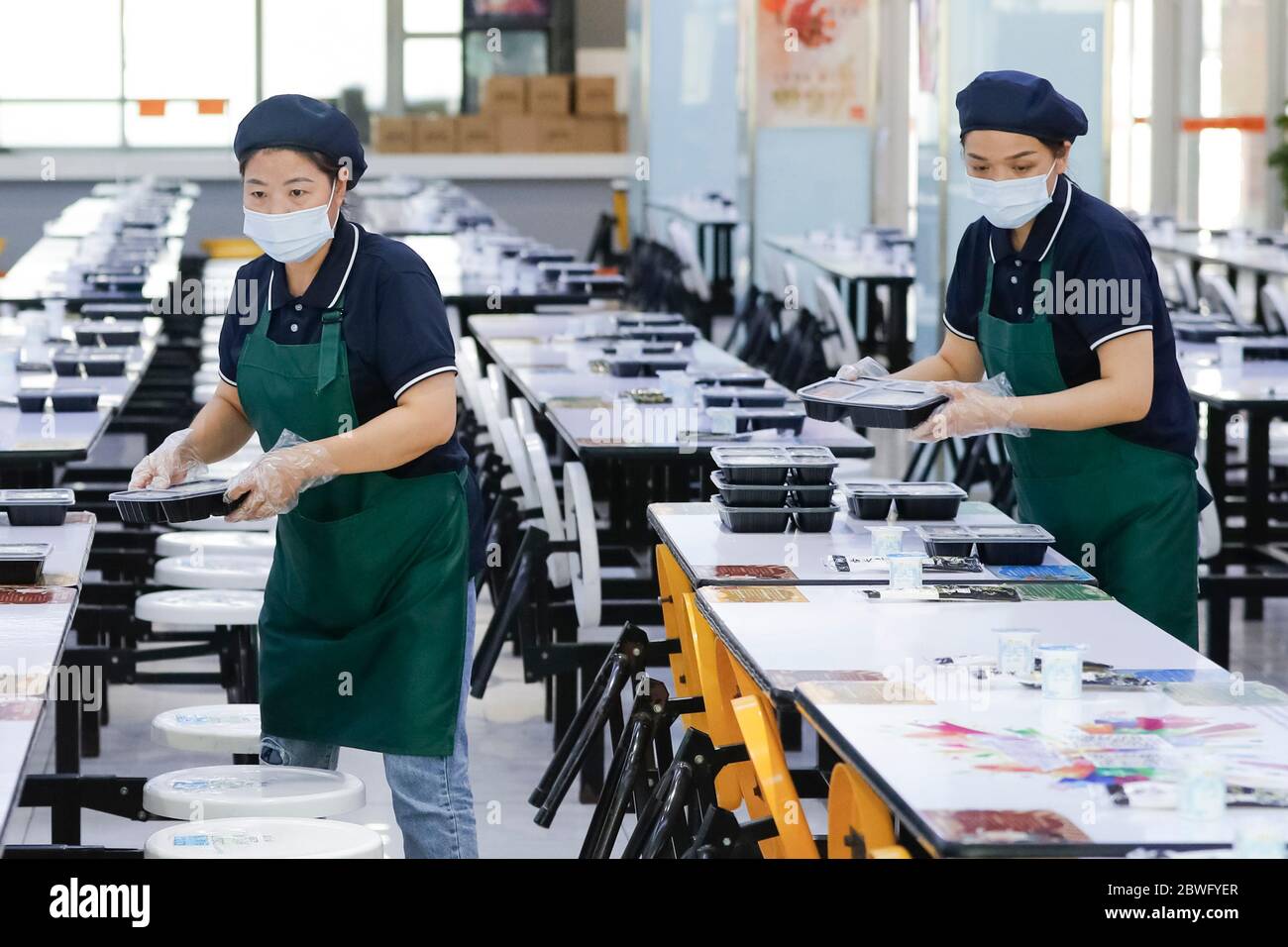 School canteen china hi-res stock photography and images - Alamy
