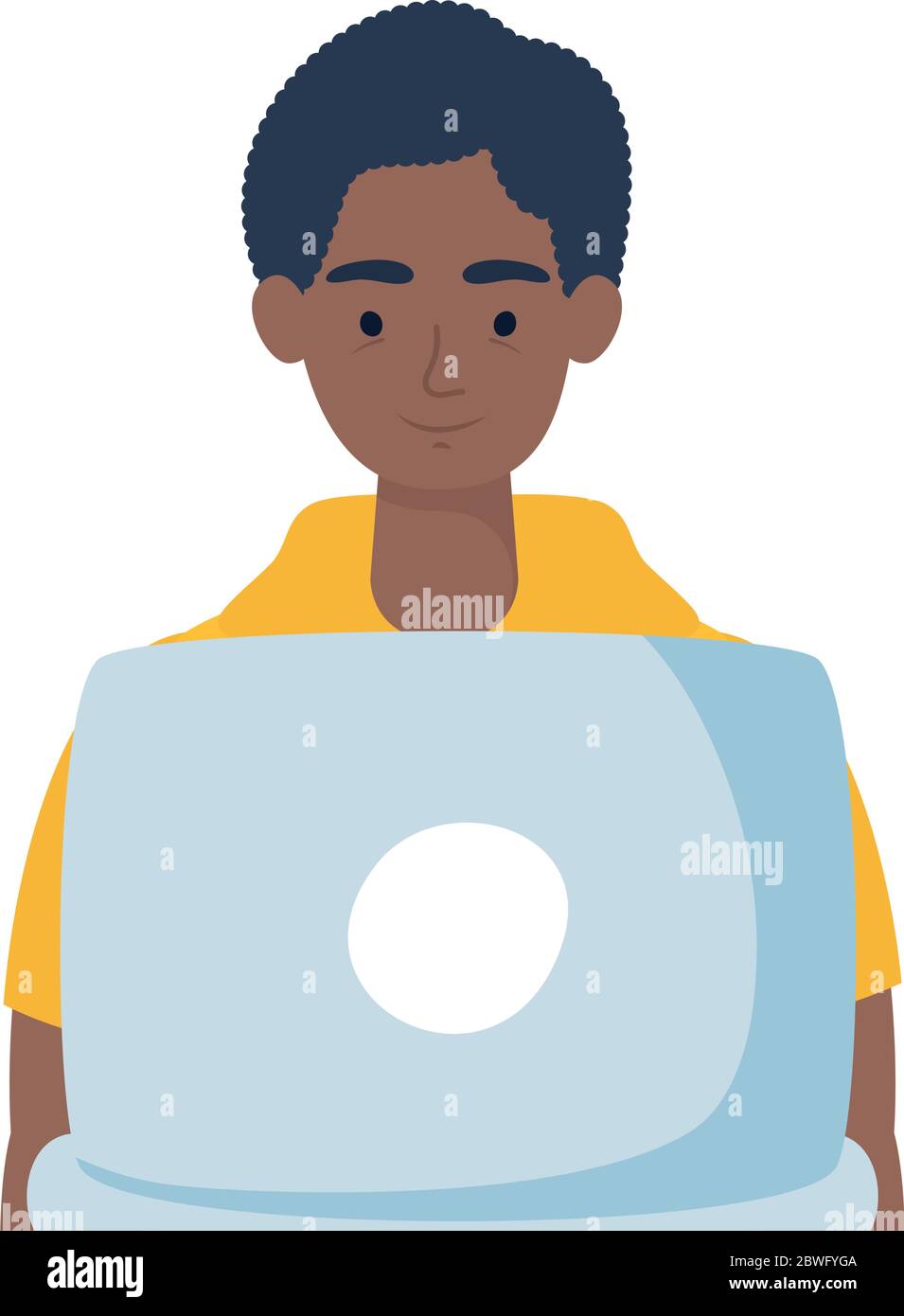Avatar man with laptop vector design Stock Vector Image & Art - Alamy