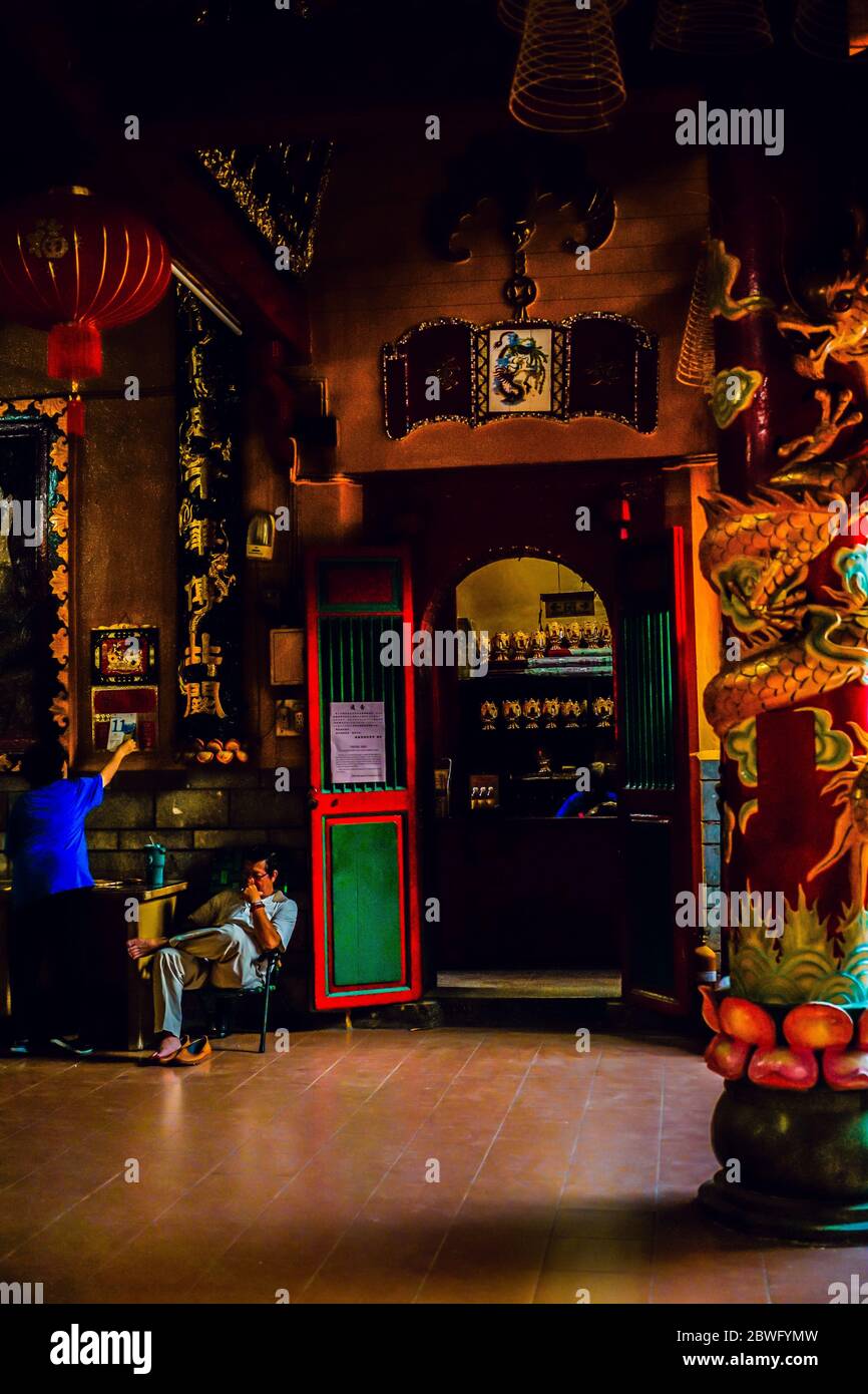 Ho Chi Minh City, Vietnam - JAN 11,2020: On Lang Temple (Hoi quan On ...