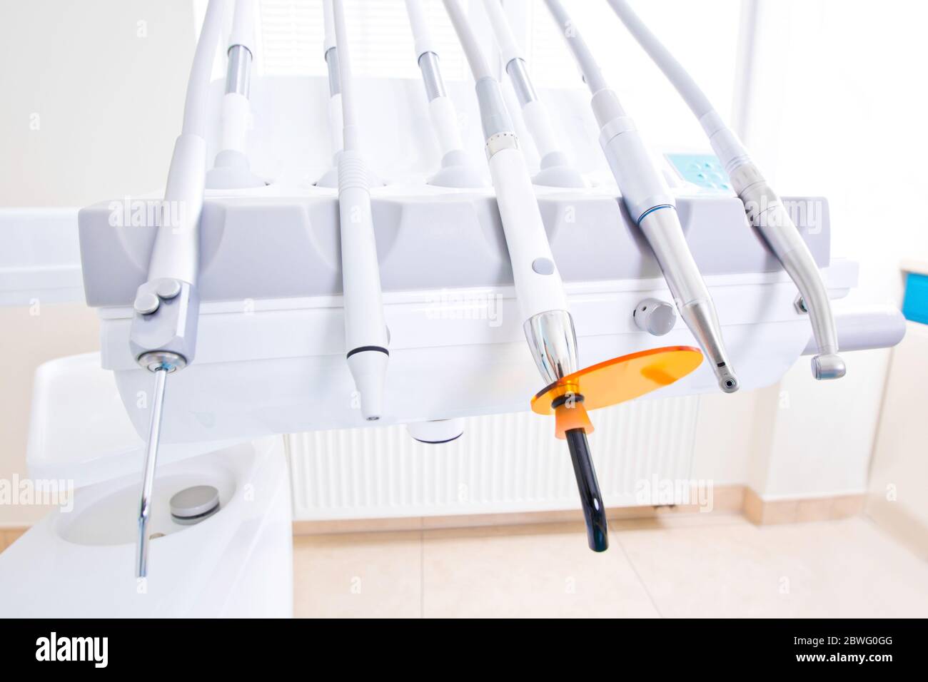 Professional Dentist tools in the dental office. Dental Hygiene and ...