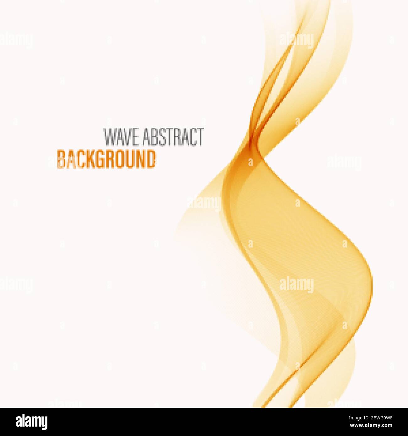 Wavy orange background Flow wave background Abstract background Stock ...