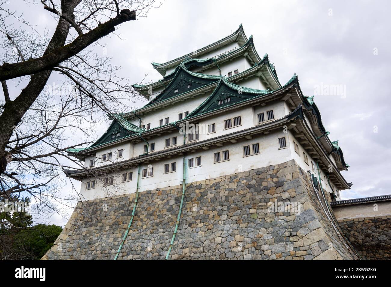 Nagoya Castle was built in 1615, one of the largest castles in the ...
