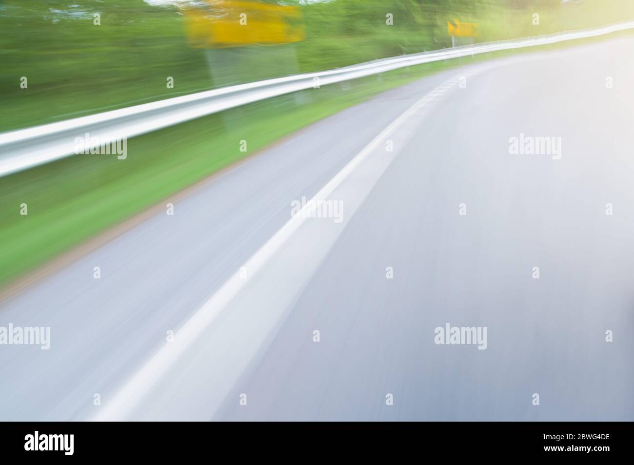 Driving in curve hi-res stock photography and images - Alamy