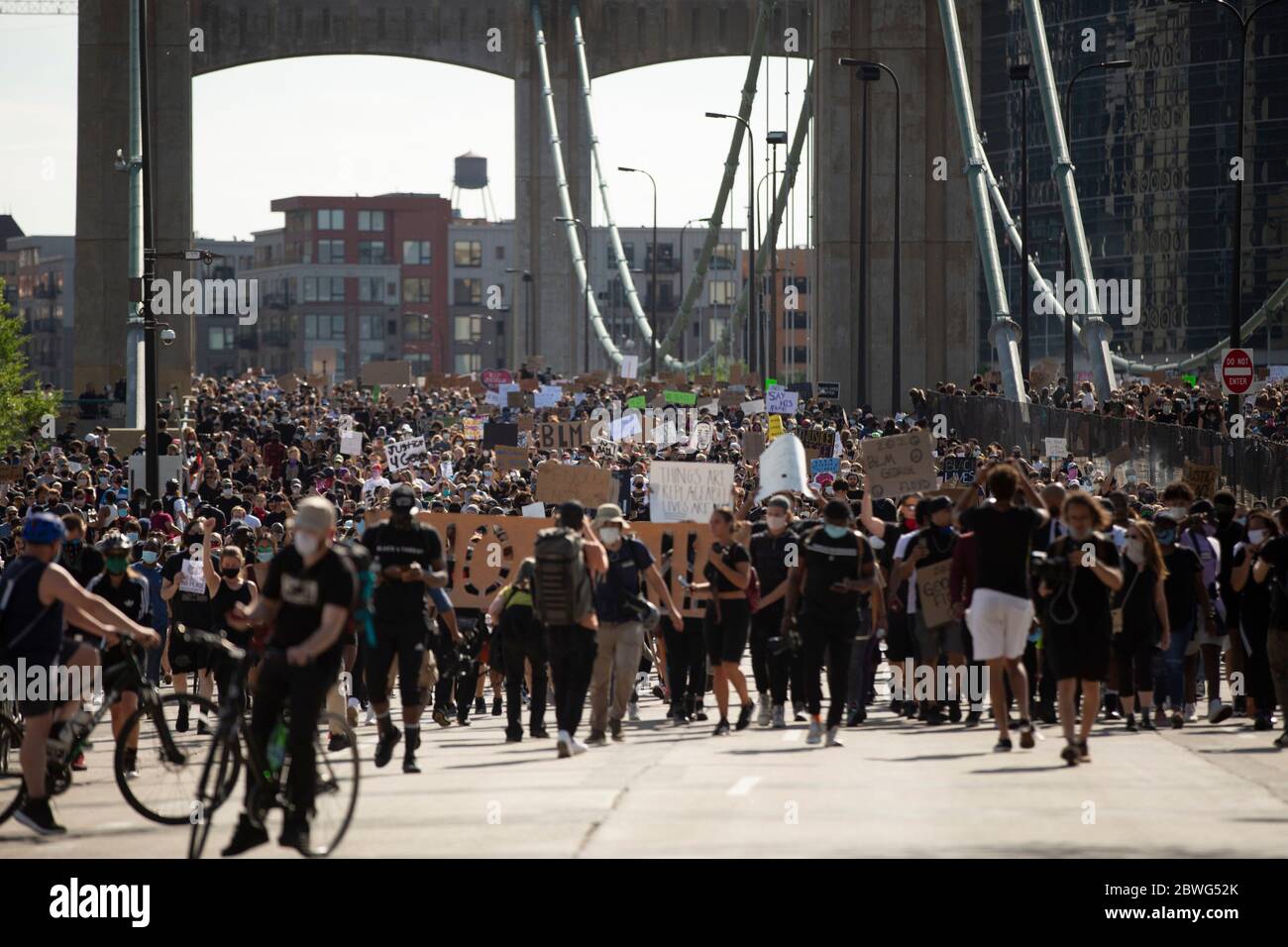 George washington bridge protest 2020 hi-res stock photography and ...