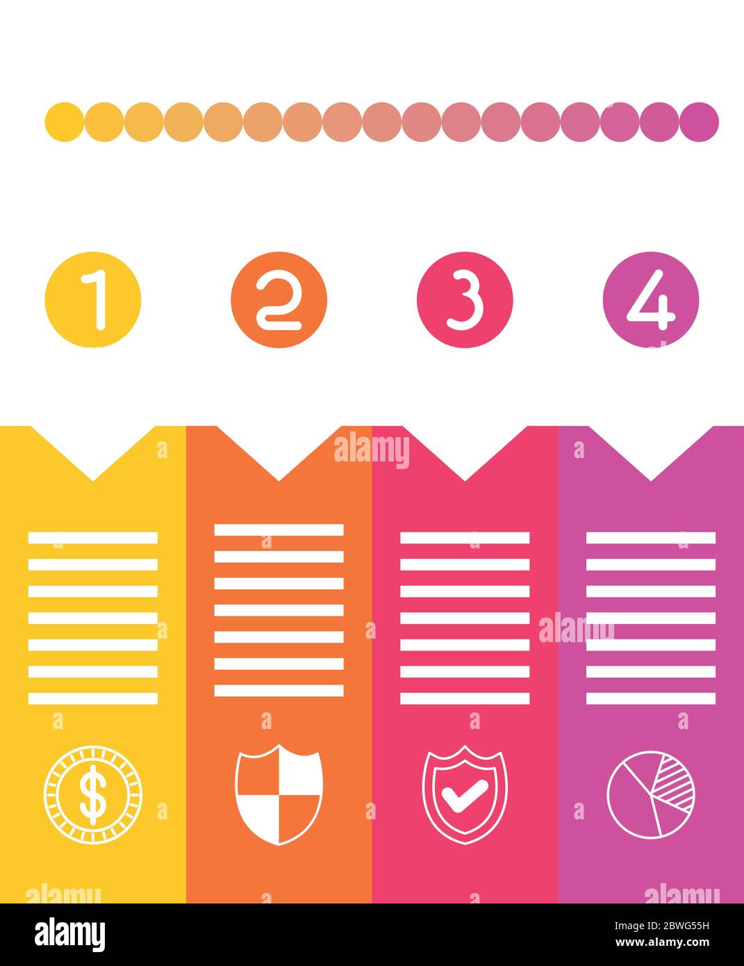 business infographic with numbers icons Stock Vector Image & Art - Alamy