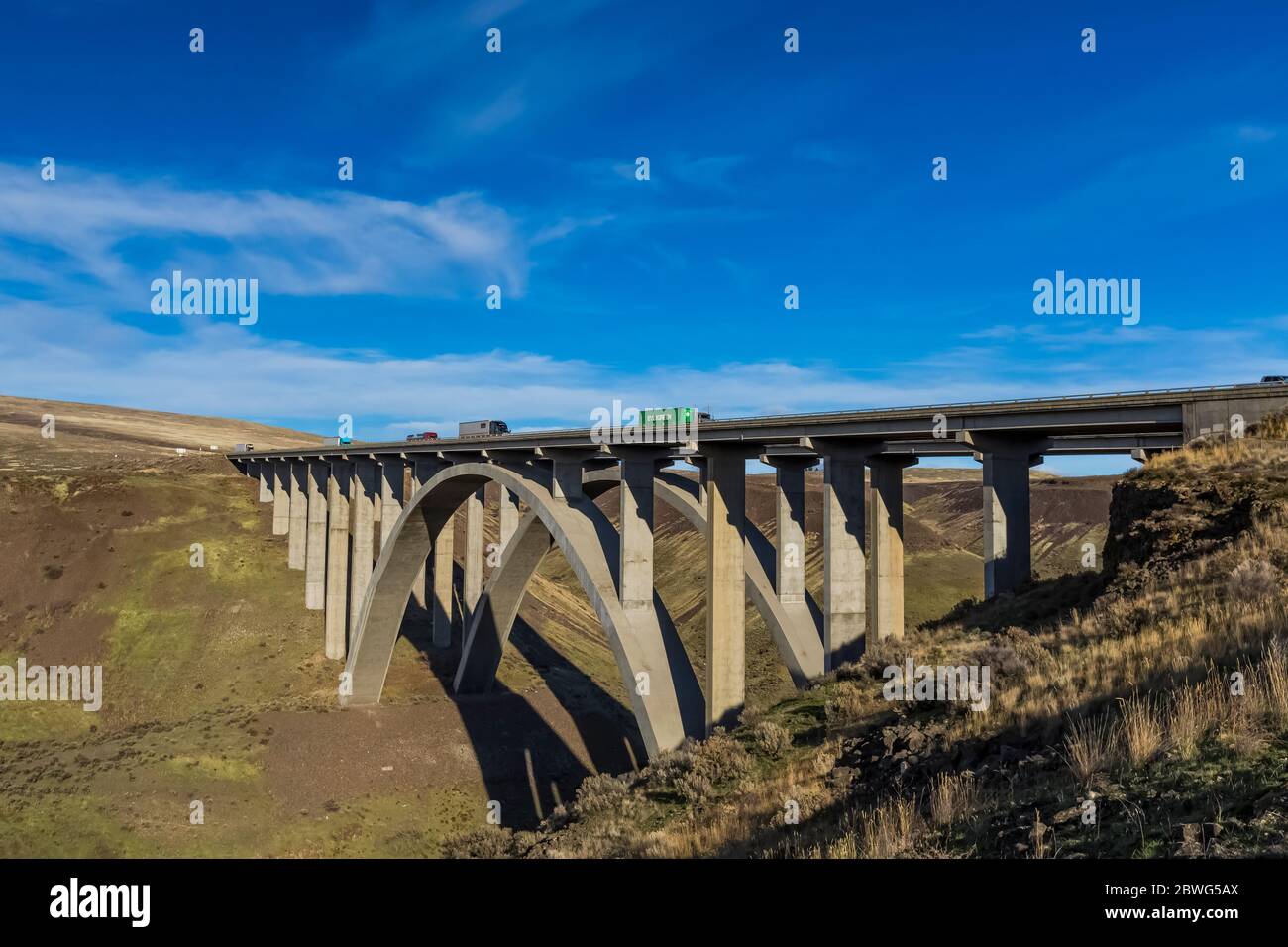 Fred G. Redmon Bridge, aka Selah Creek Bridge, over Selah Creek on ...