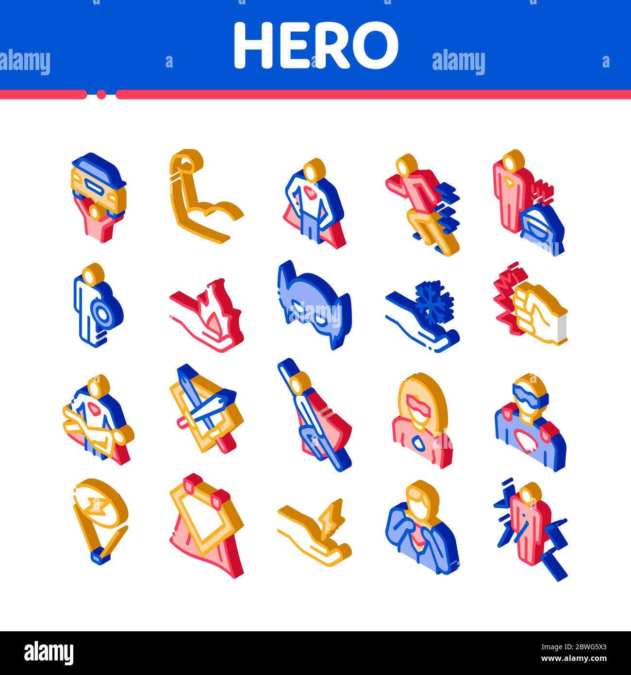 Super Hero Isometric Elements Icons Set Vector Stock Vector Image & Art ... Super Hero Isometric Elements Icons Set Vector Stock Vector Image & Art ...