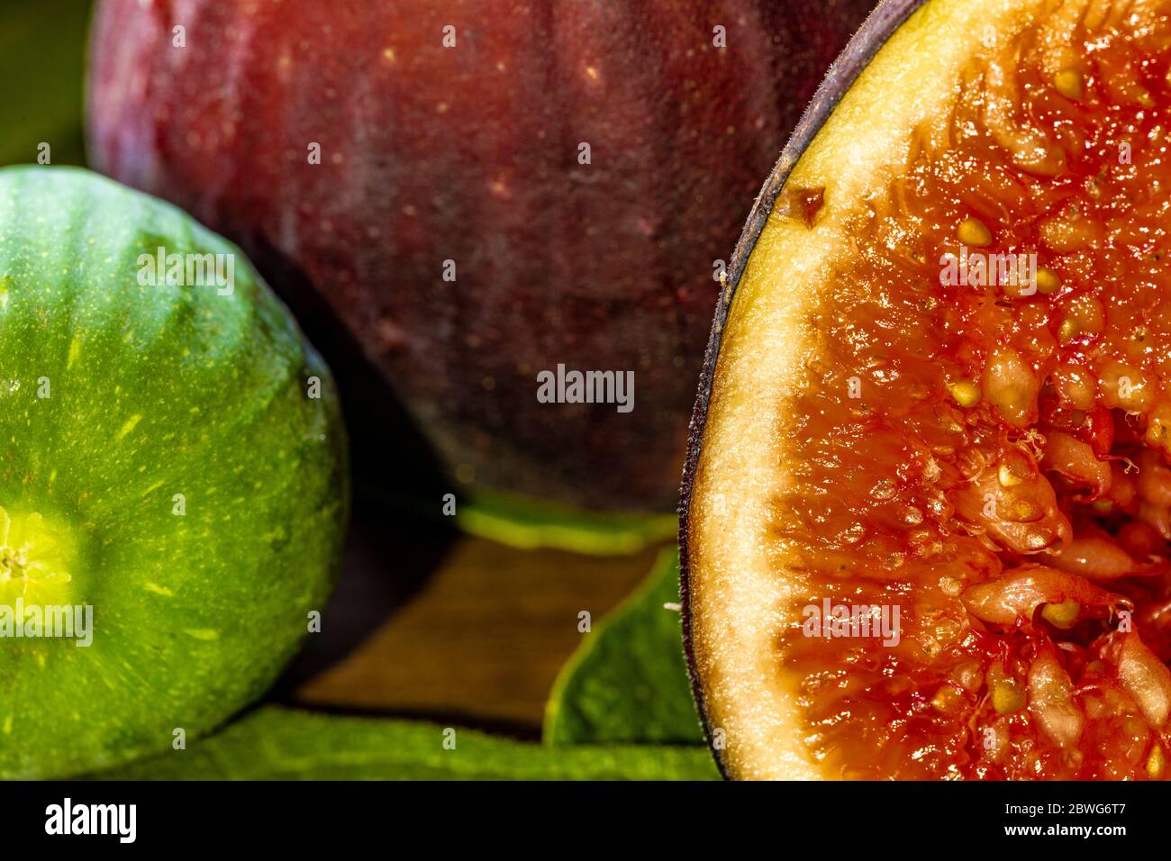 Macro photograph of a beautiful and juicy fig Stock Photo - Alamy
