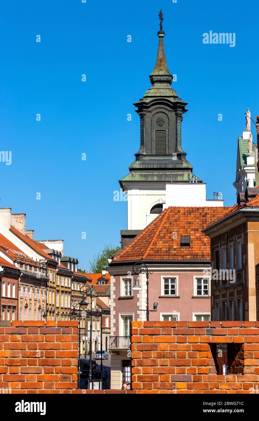 Warsaw, Mazovia / Poland - 2020/05/10: Warsaw Barbican fortified ...