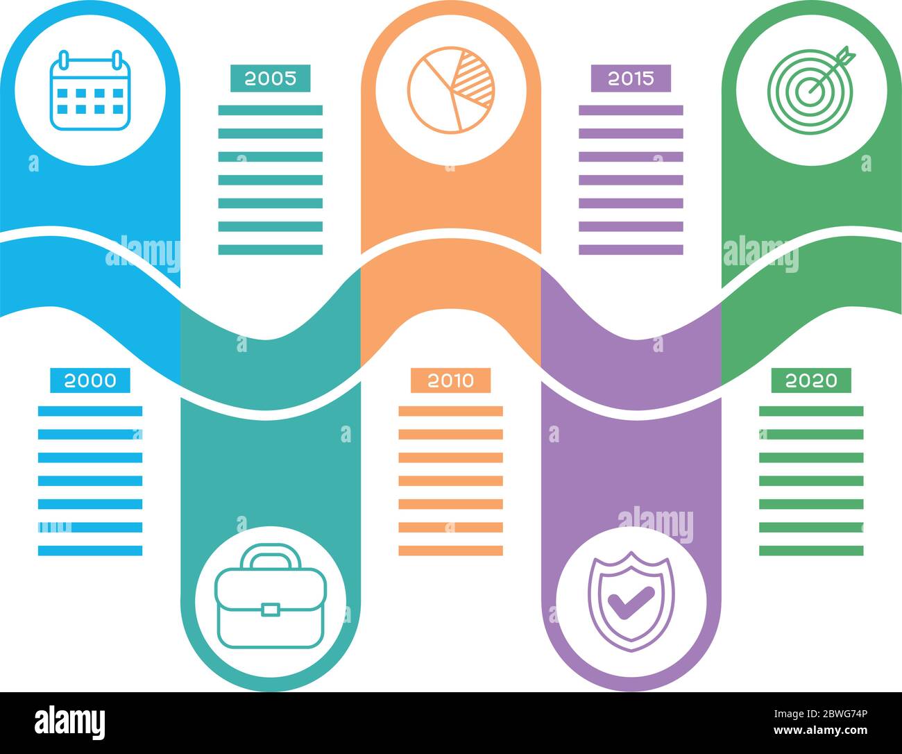 business infographic with years icons Stock Vector Image & Art - Alamy