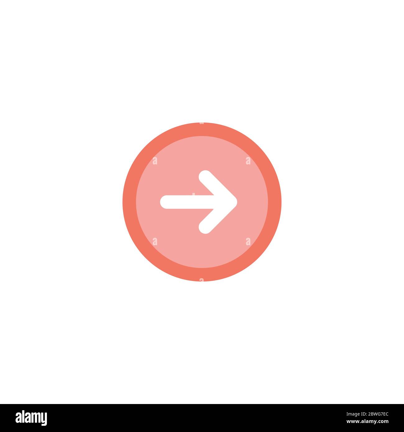 Modern arrow right in circle. next button. Stock vector illustration ...