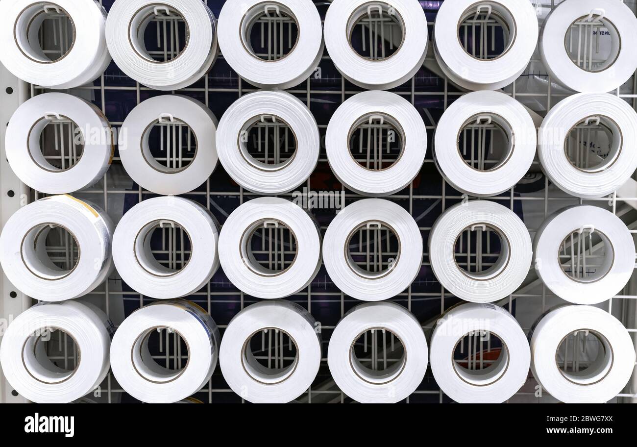 White perforated tape for finishing joints and forming corners of ...