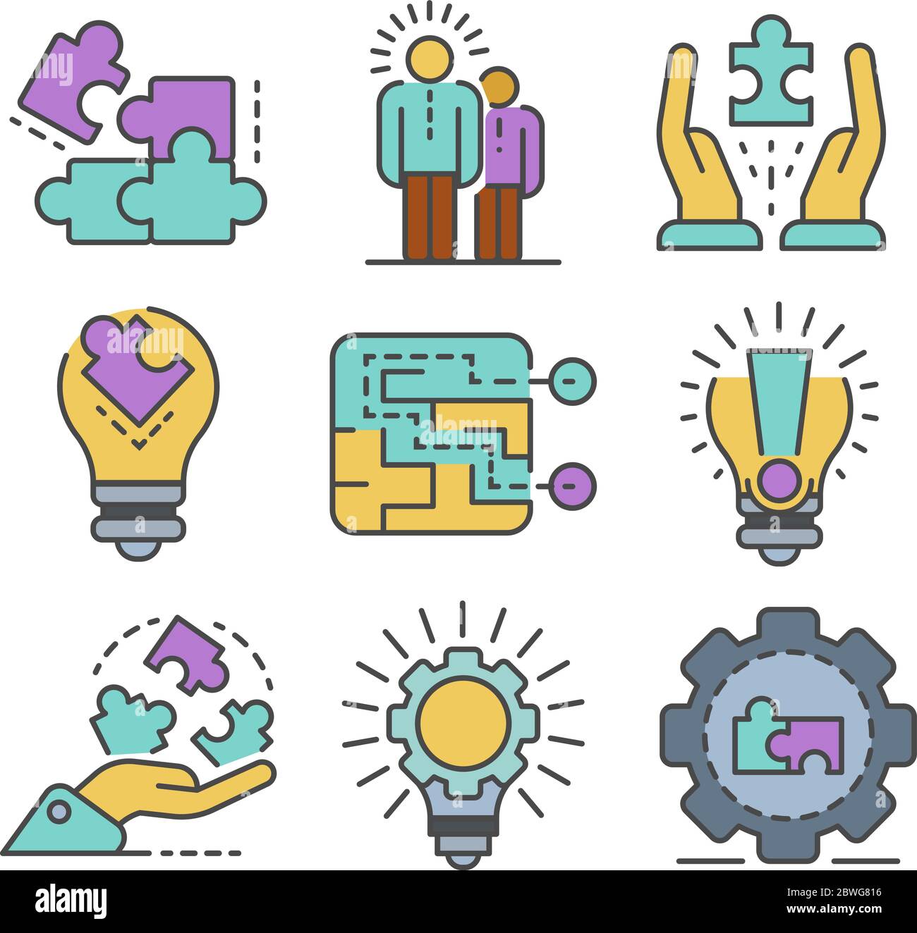 Solution icon set, outline style Stock Vector Image & Art - Alamy Solution icon set, outline style Stock Vector Image & Art - Alamy