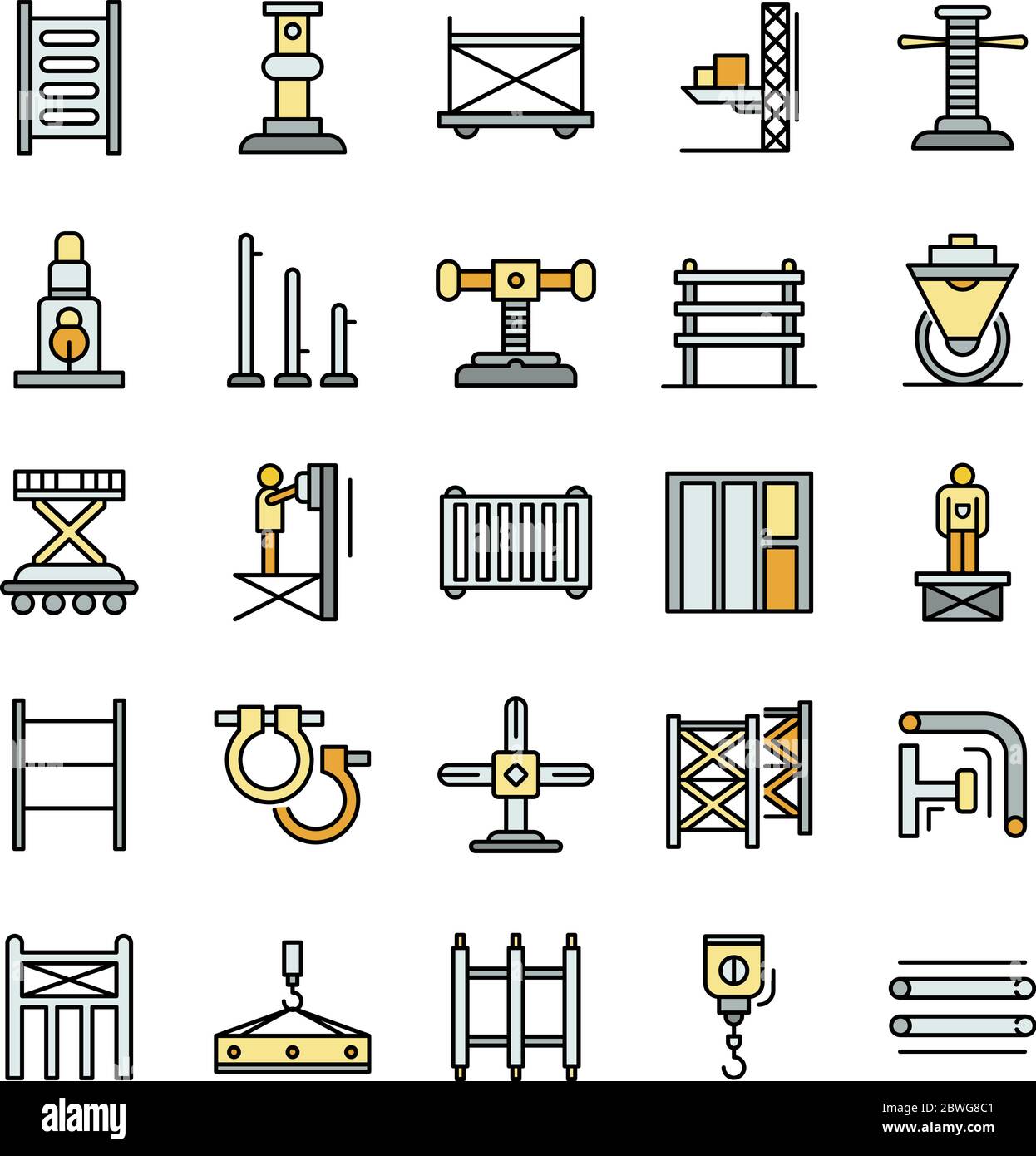 Safety scaffold scaffolding ladder Cut Out Stock Images & Pictures - Alamy