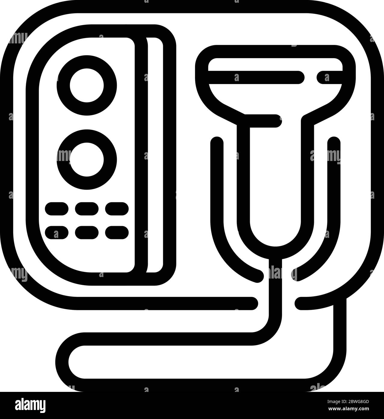 Laser device equipment icon, outline style Stock Vector Image & Art - Alamy