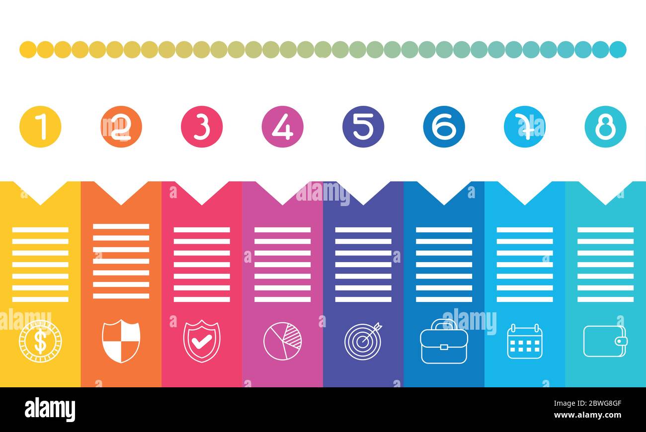 business infographic with numbers icons Stock Vector Image & Art - Alamy