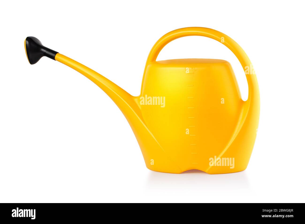 New empty watering can isolated on white background with clipping path ...