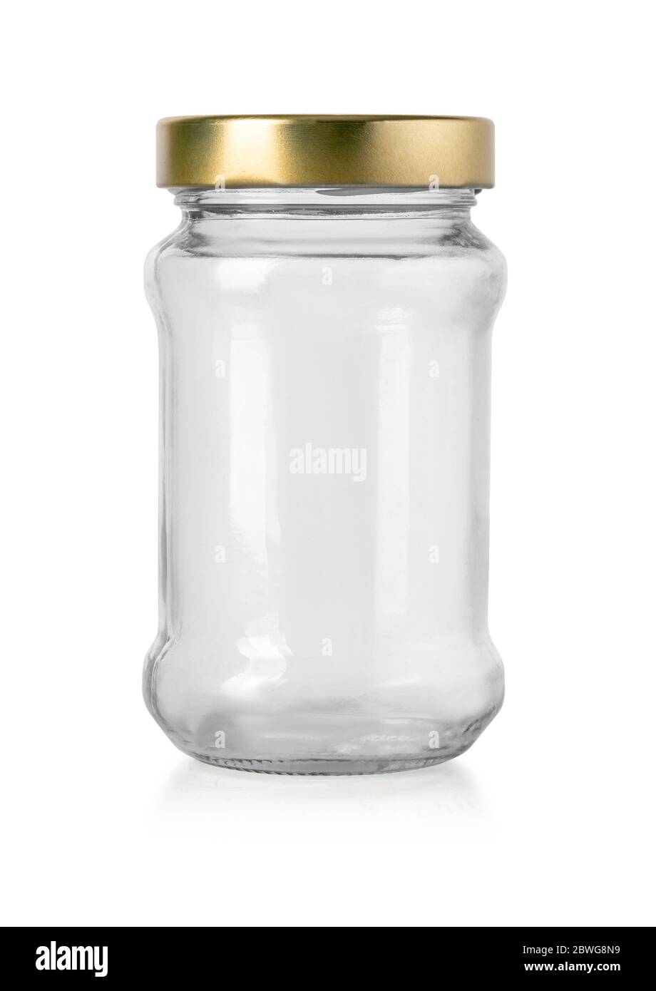 empty glass jar isolated on white with clipping path Stock Photo - Alamy