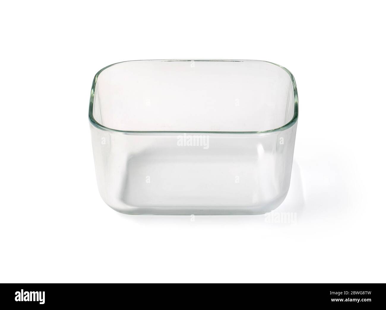 glass food container isolated on white background with clipping path ...