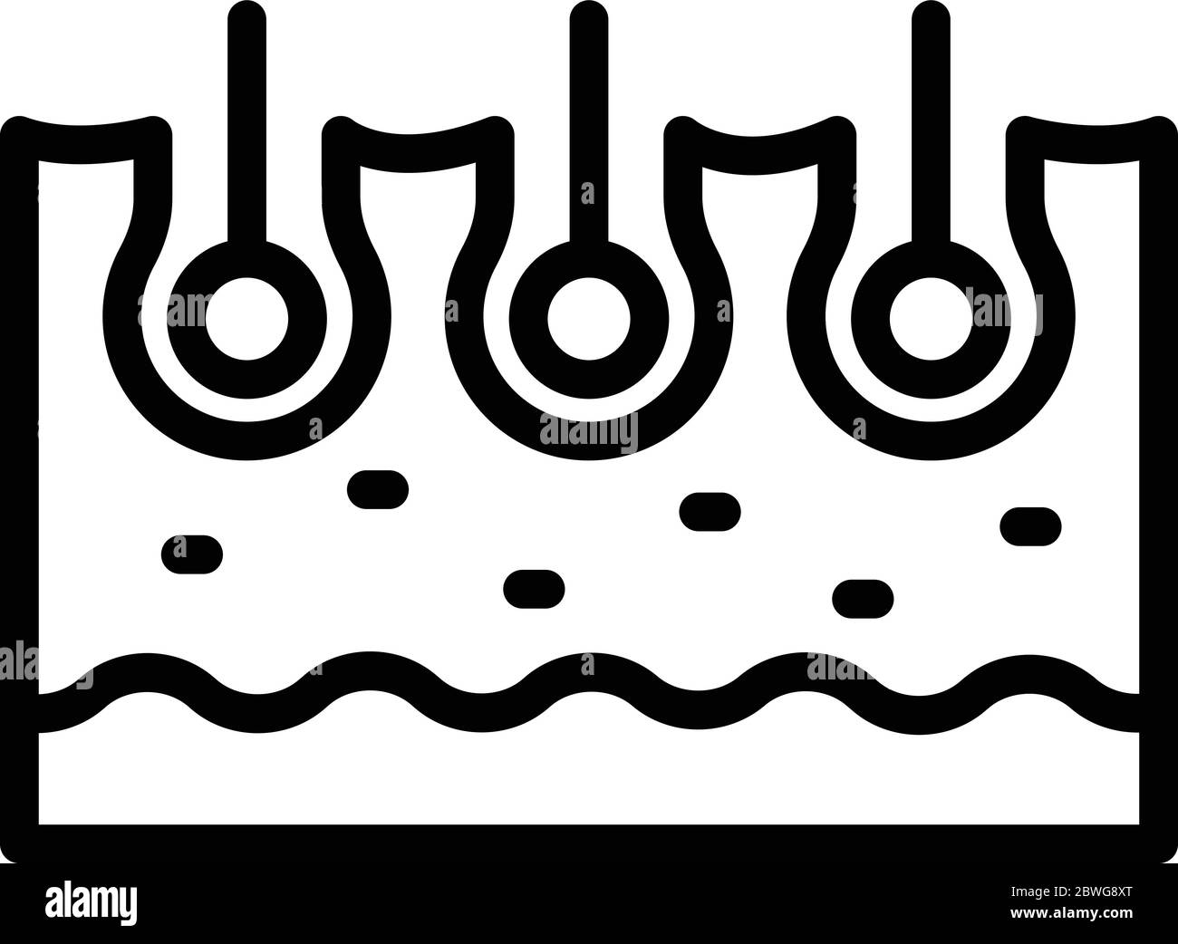 Cutted skin hair icon, outline style Stock Vector Image & Art - Alamy