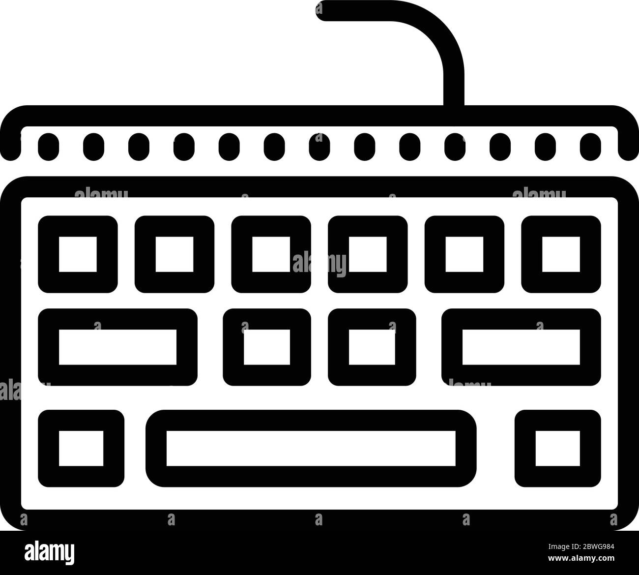 Keyboard equipment icon, outline style Stock Vector Image & Art - Alamy