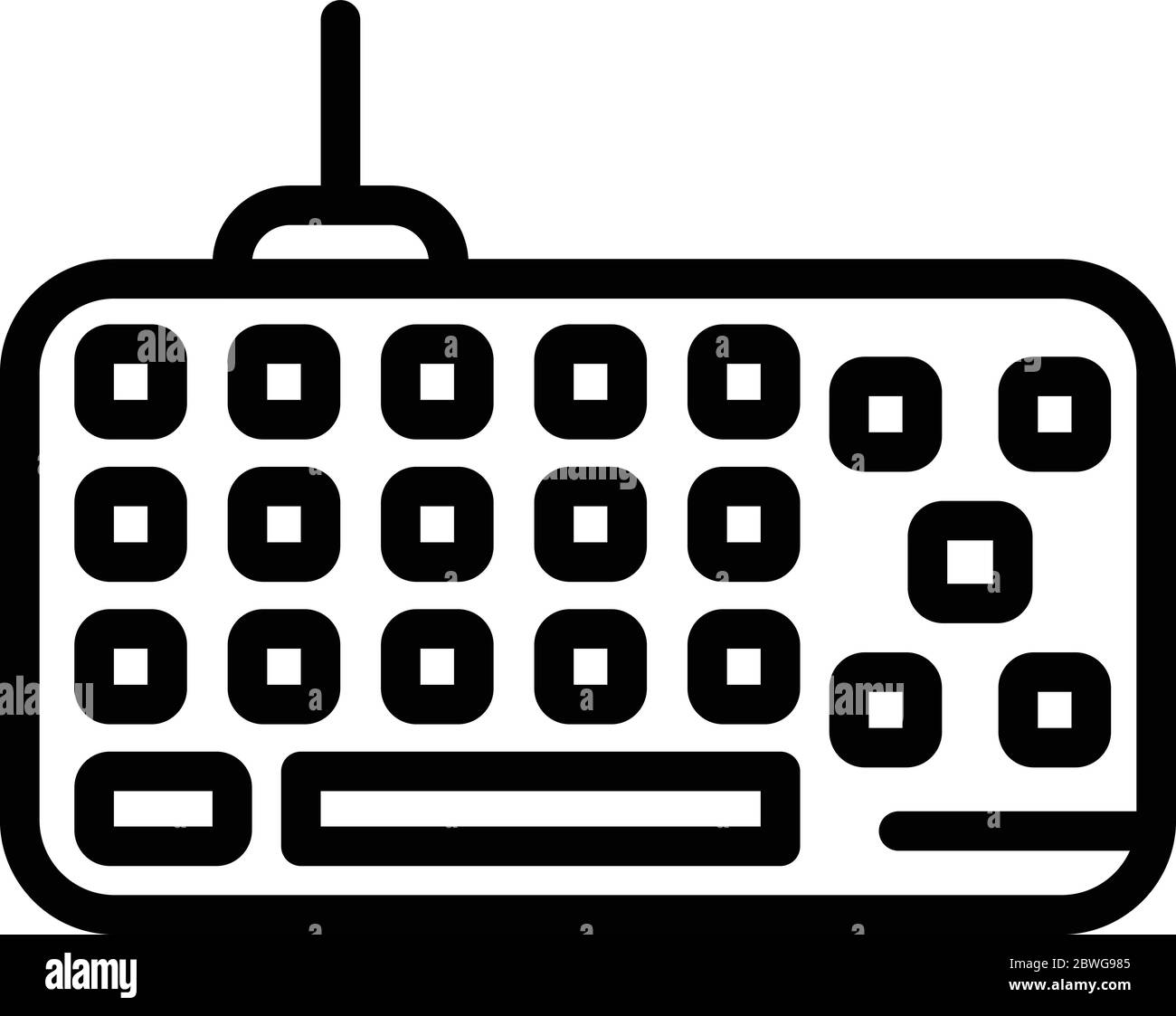 Keyboard device icon, outline style Stock Vector Image & Art - Alamy