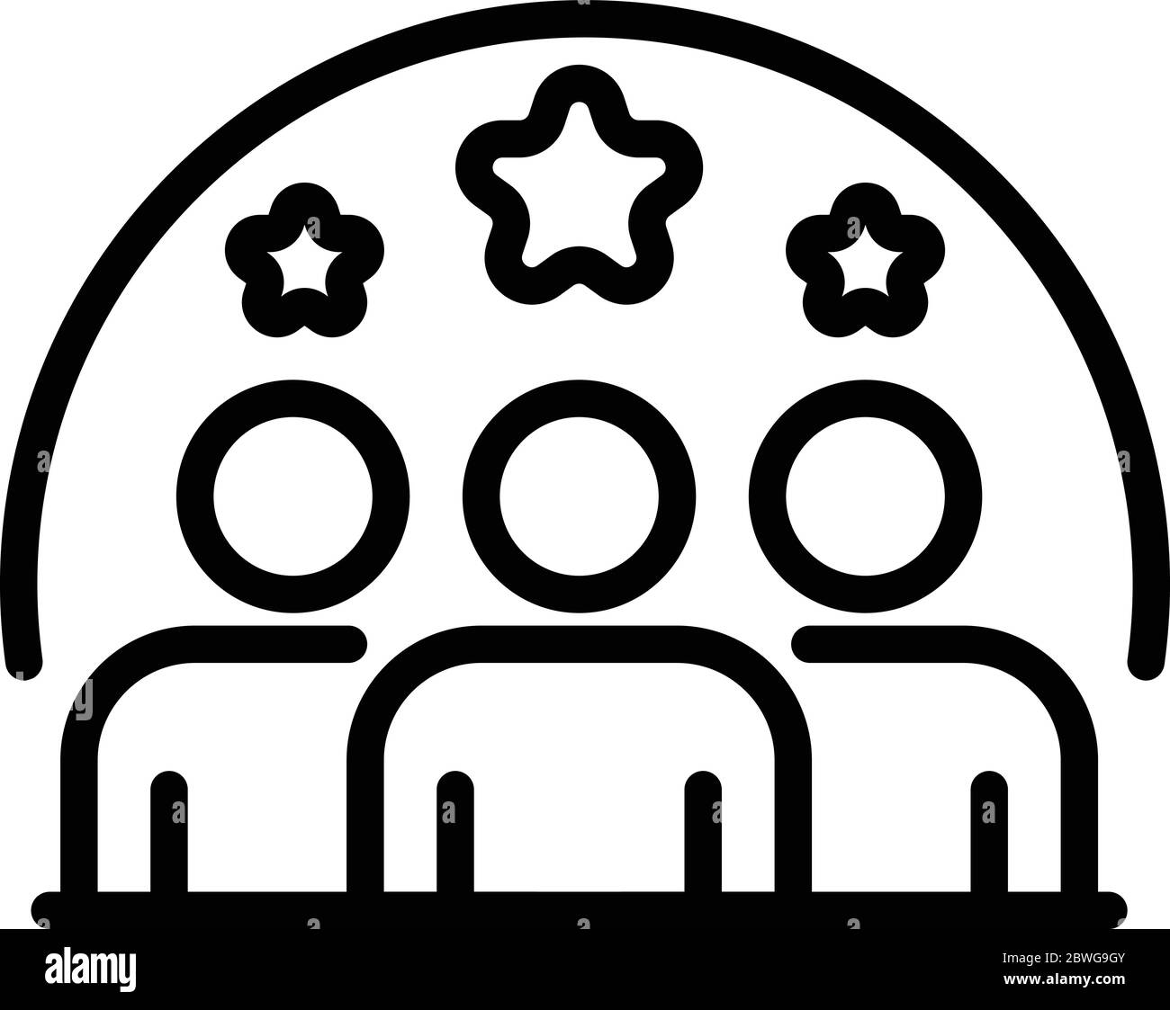 Best office team icon, outline style Stock Vector Image & Art - Alamy