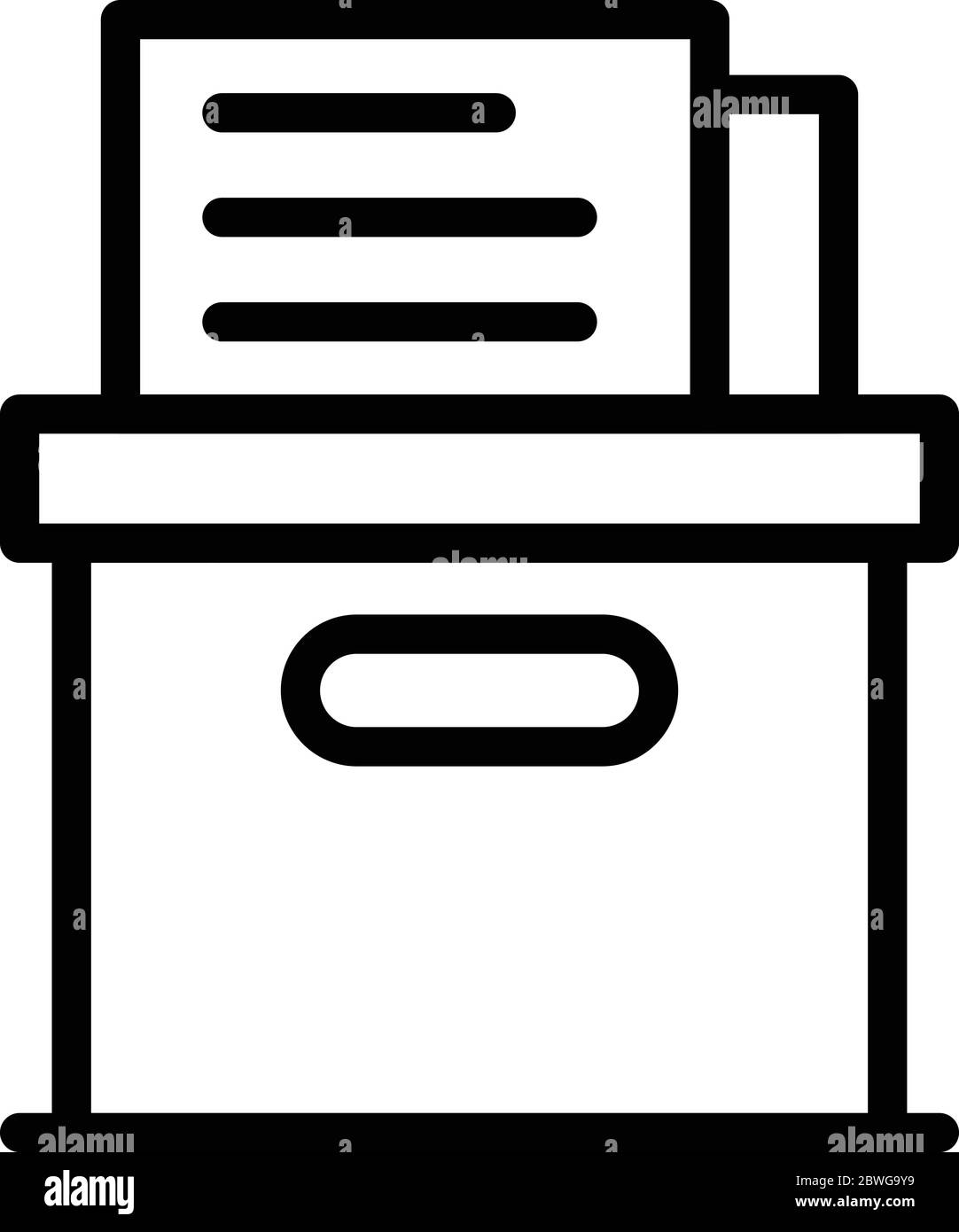 Vote box icon, outline style Stock Vector Image & Art - Alamy