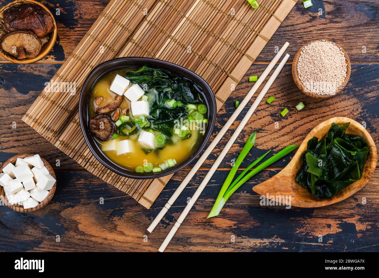 Traditional miso soup Stock Photo - Alamy