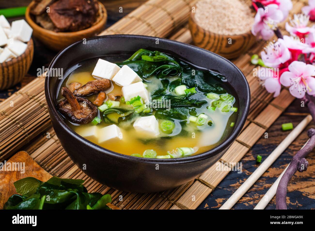 Traditional miso soup Stock Photo - Alamy