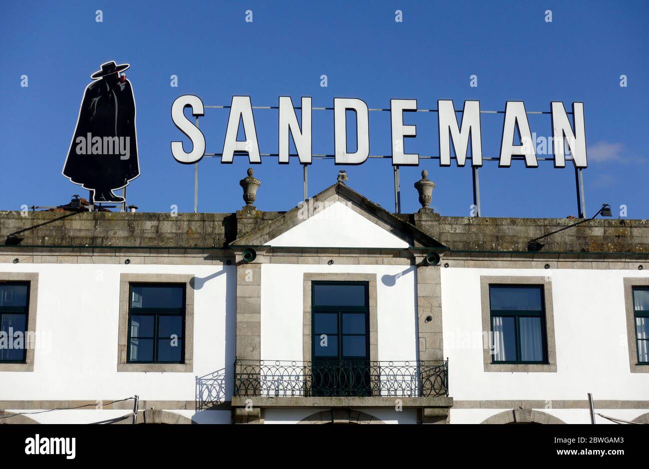 The Sandeman Sign And Logo On The Sandeman Port Building In Vila Nova ...