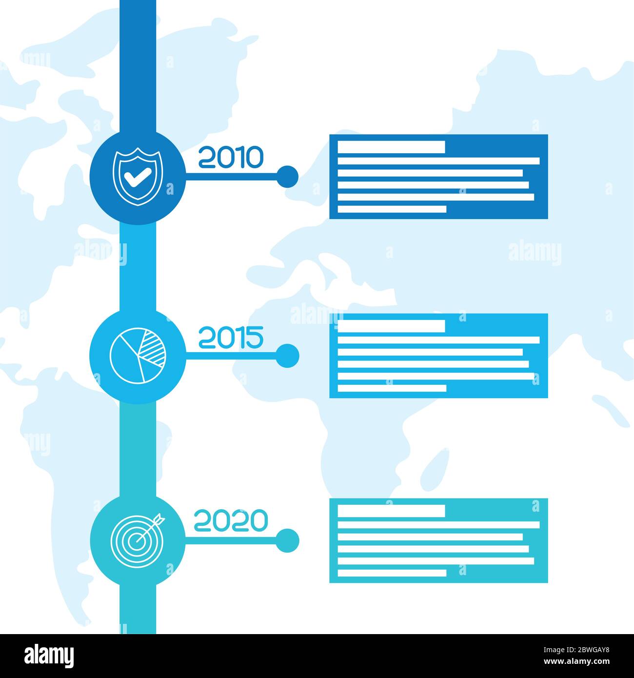 business infographic with years icons Stock Vector Image & Art - Alamy