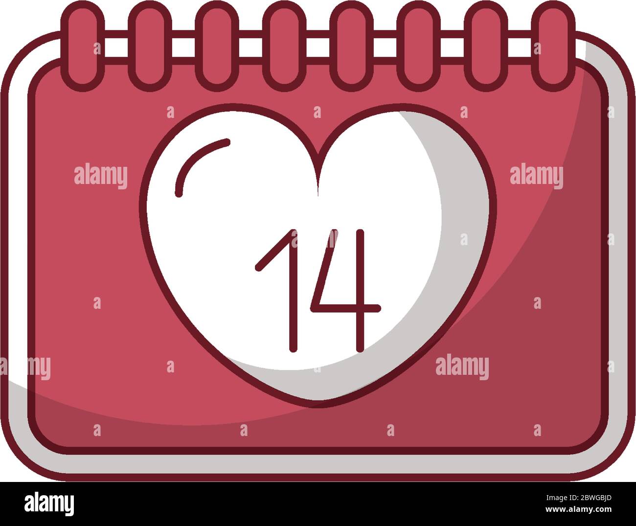Love heart inside calendar vector design Stock Vector Image & Art - Alamy