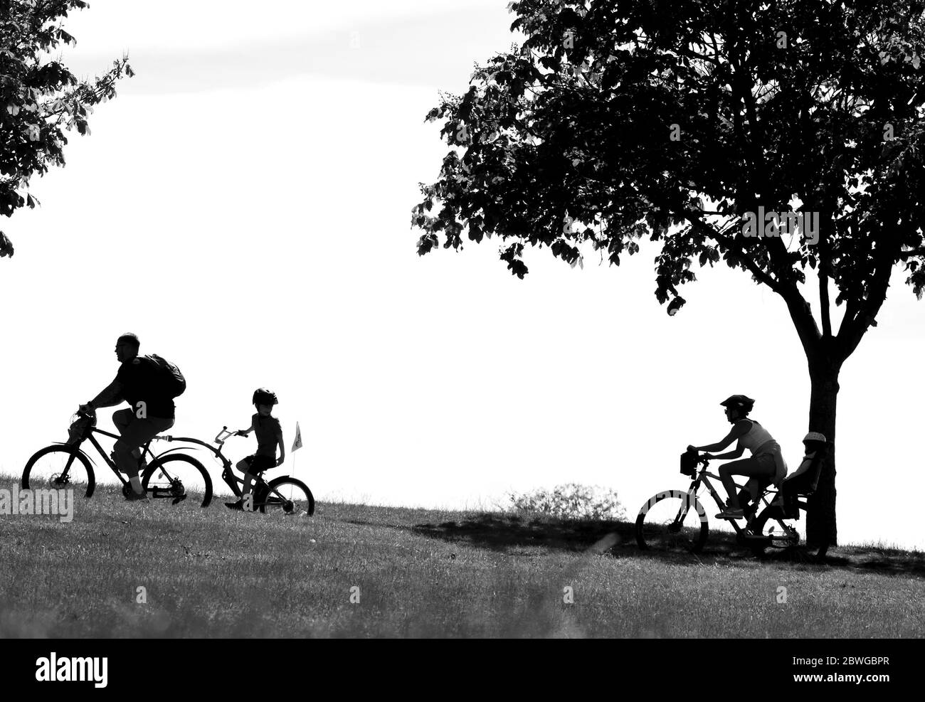 Active family park Black and White Stock Photos & Images - Alamy